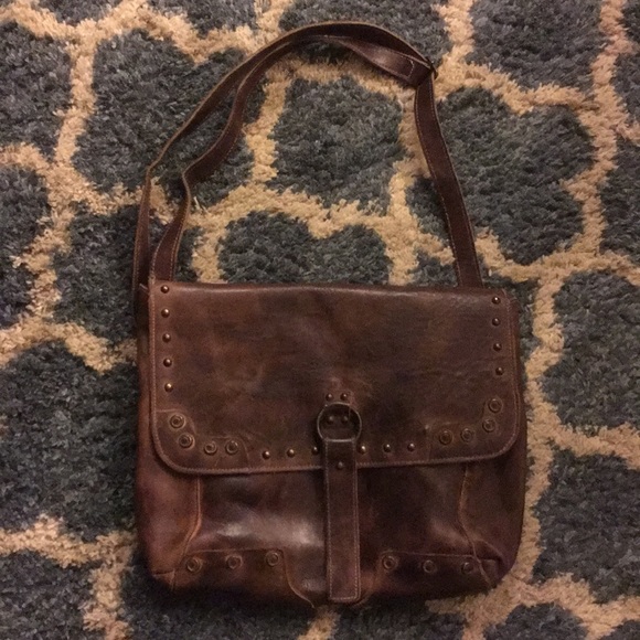 Bed Stu | Bags | Bed Stu Thames Leather Messenger Bag | Poshmark